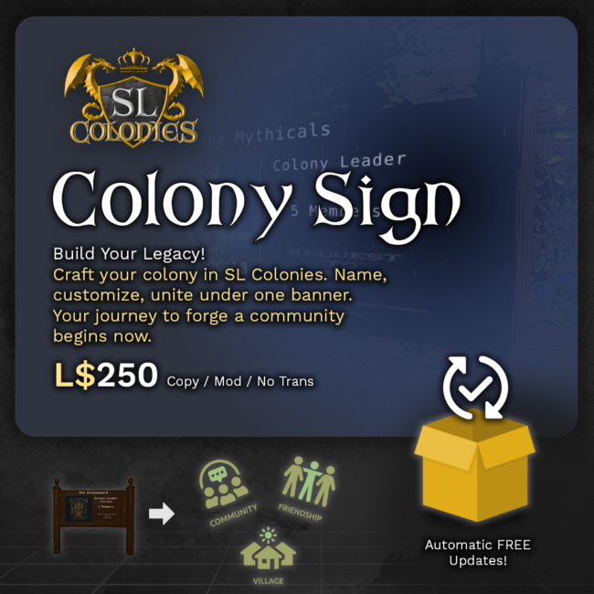 Colony Sign | SL Colonies